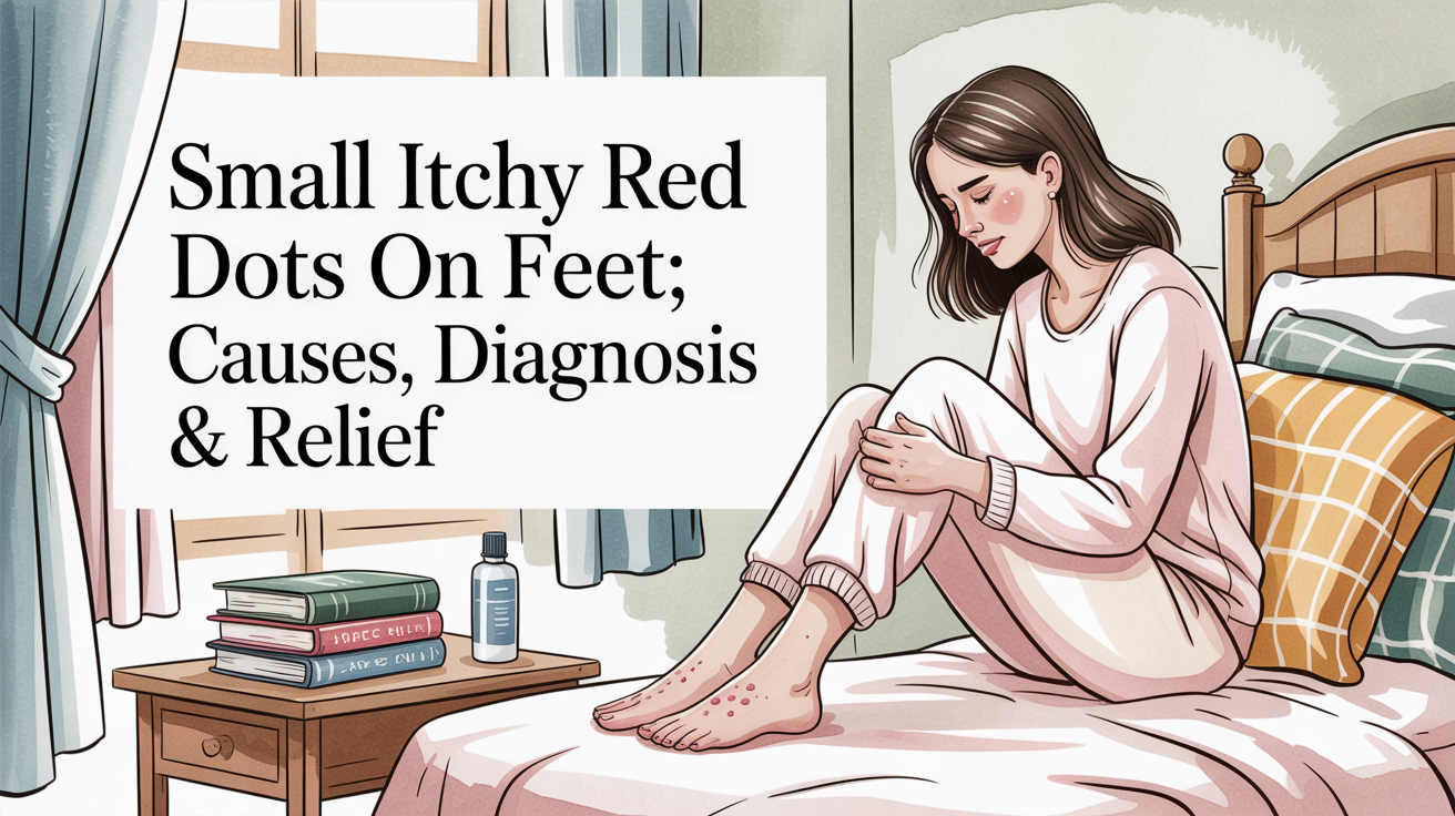 Small itchy red dots on feet: Causes, Diagnosis & Relief – Jane Vine